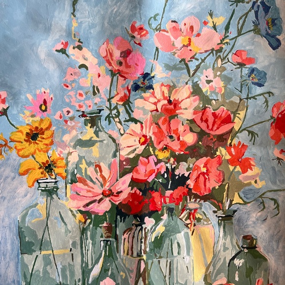 Brittony Martin | Art | Floral Art Painting With Vibrant Colors | Poshmark